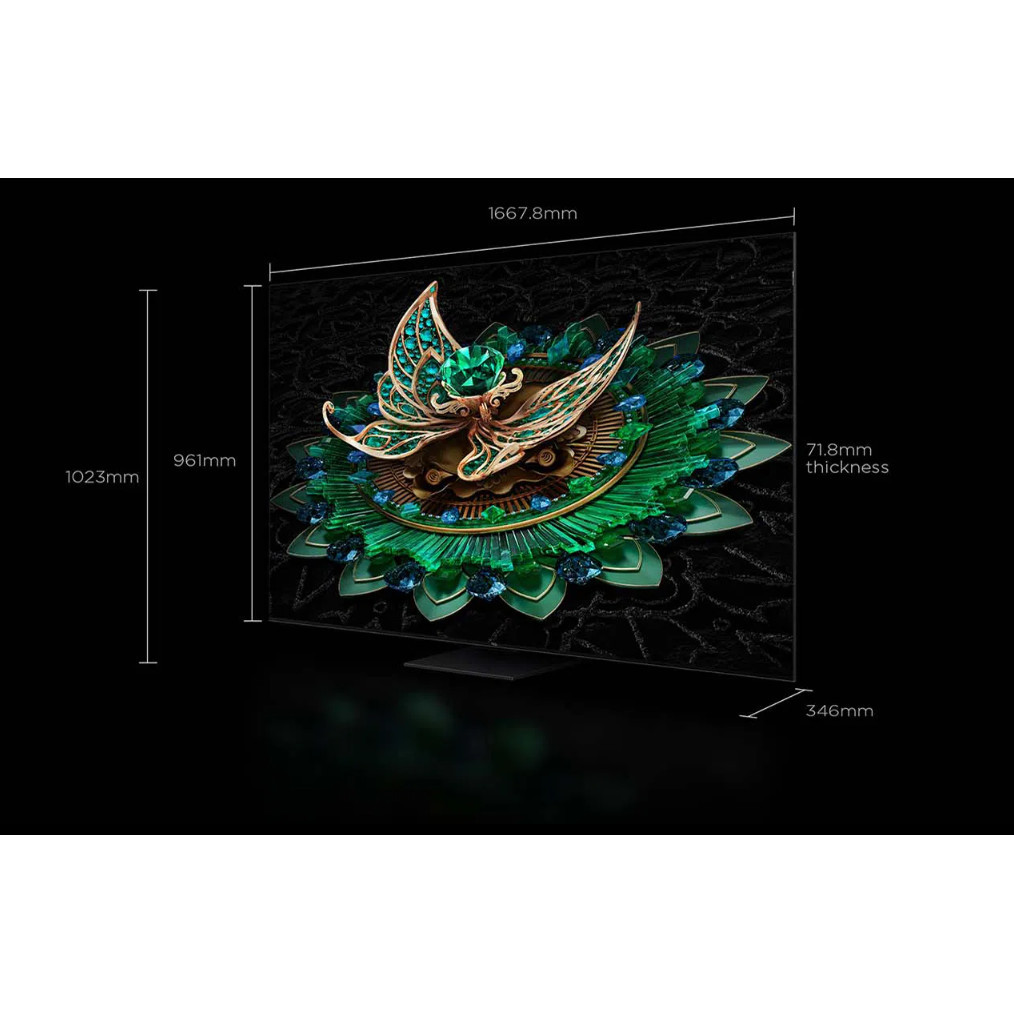 TCL 75吋 75C765 頂級QD-Mini LED Google TV 量子智能連網液晶電視 大型配送 | 蝦皮購物