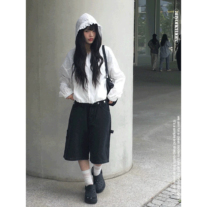 Codibook｜韓國 anyonemore 韓風休閒寬版百慕大短褲[預購]短褲 女裝 | 蝦皮購物