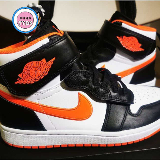 耐吉 Nike Air Jordan 1 Hi Flyease Tury Orange 黑白橙 男女同款 Cq3835 | 蝦皮購物