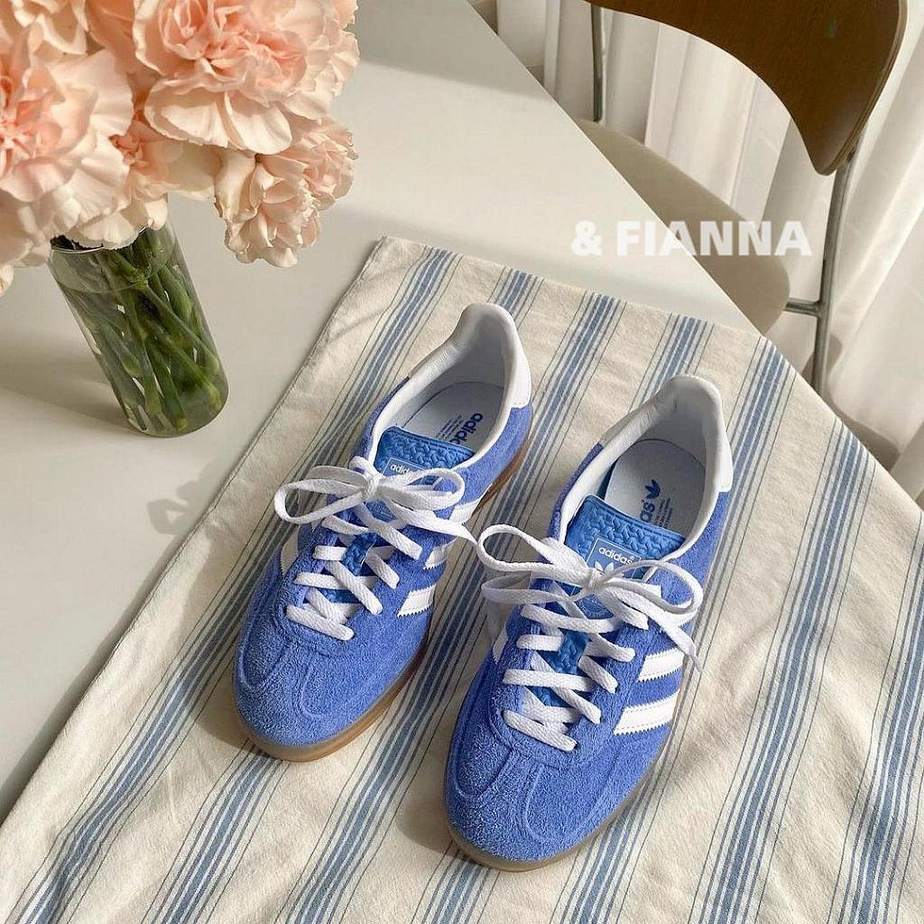 Adidas Originals Gazelle Indoor 白藍 焦糖底 麂皮 休閒鞋 HQ8717 | 蝦皮購物