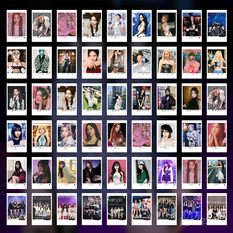 【星語星願】aespa拍立得小卡 ins金旼炡lomo小卡 劉知珉 內永枝利 寧藝卓3寸拍立得寫真照片 明星應援卡 | 蝦皮購物