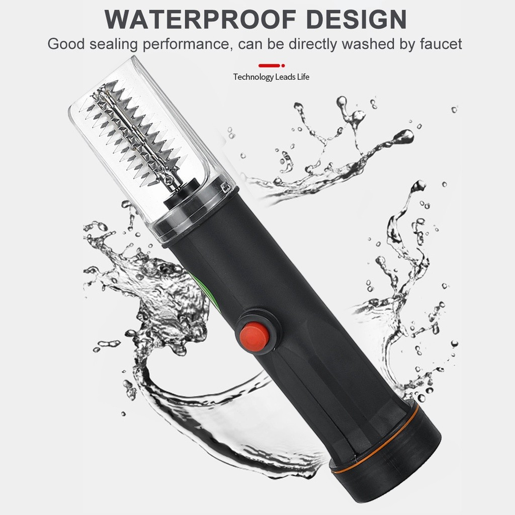 Rechargeable Fishing Scalers Cordless Electric Fish Scaler C | 蝦皮購物