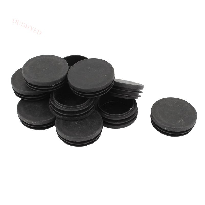 Blanking End Round Tube Inserts Cap Cover 50mm Dia Black 12 | 蝦皮購物
