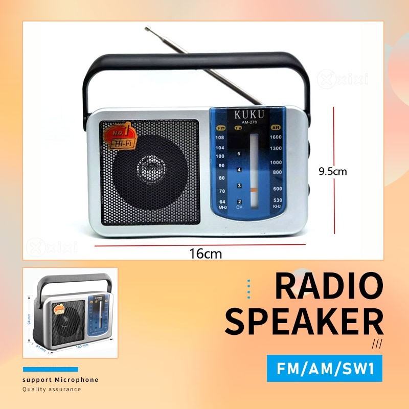 Radio With Antenna High Quality Super Loud Radio AM/FM Radio | 蝦皮購物