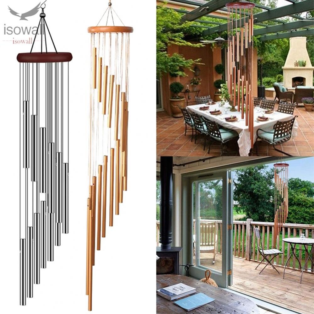 12 Tubes Wind Chimes Aluminum Tube + Pine Metal Pipe Wind C | 蝦皮購物