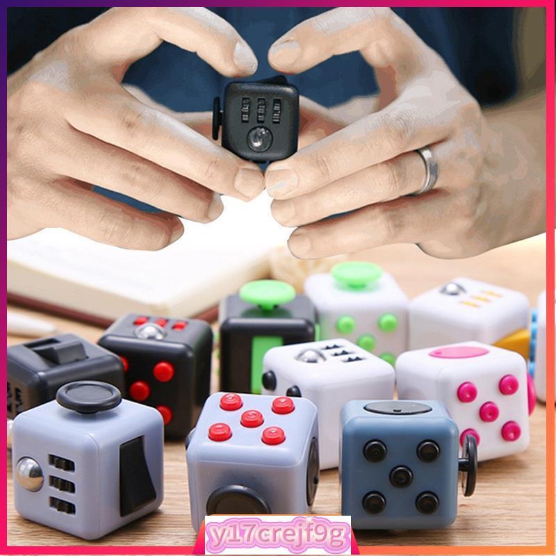 6 Sides Fidget Toys Cube Cube Relieves Stress And Anxiety Cu | 蝦皮購物
