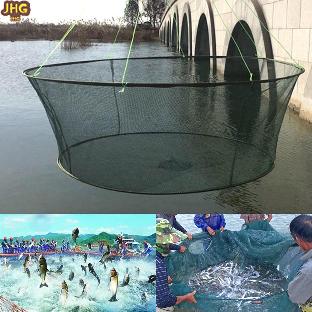 Foldable Drop Net Fishing Landing Prawn Bait Crab Shrimp Pie | 蝦皮購物