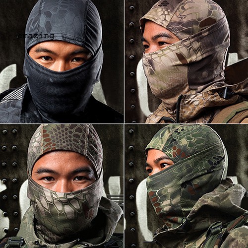1PC Camouflage Army Cycling Motorcycle Cap Balaclava Hats Fu | 蝦皮購物