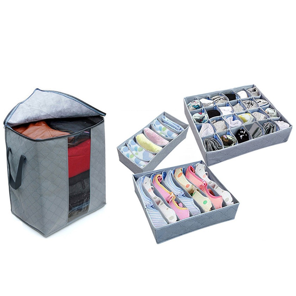 1Pcs Drawer Storage Box + 1pcs Foldable Storage Bag Organize | 蝦皮購物