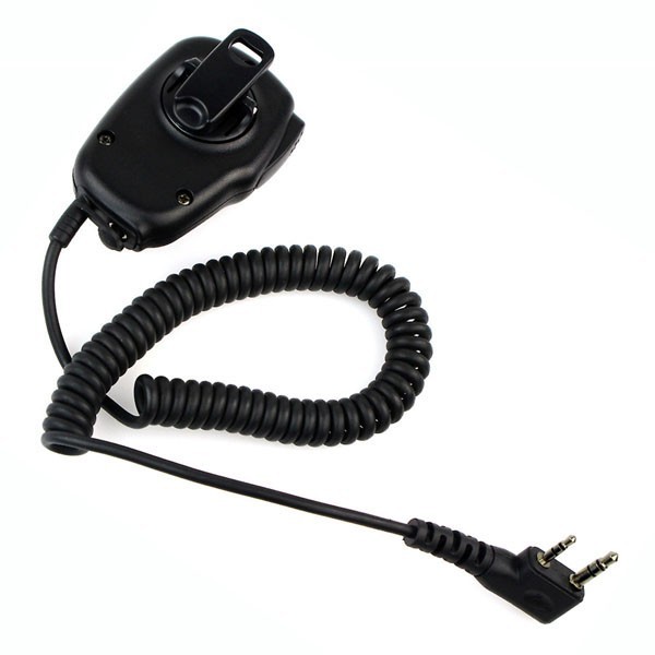 2 Pin Mini PTT Speaker MIC For BAOFENG Kenwood Walkie Talkie | 蝦皮購物
