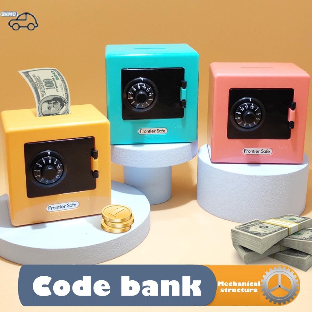 Frontier Safe Bank Password Unlock Safe Toy Box with Wider C | 蝦皮購物