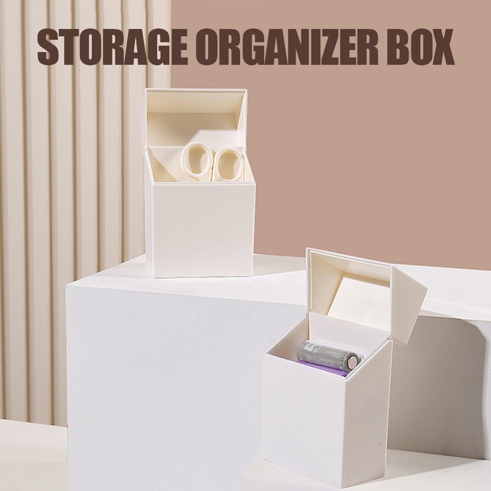 Japanese-style Minimalist Flip Storage Box Organizer Clamshe | 蝦皮購物