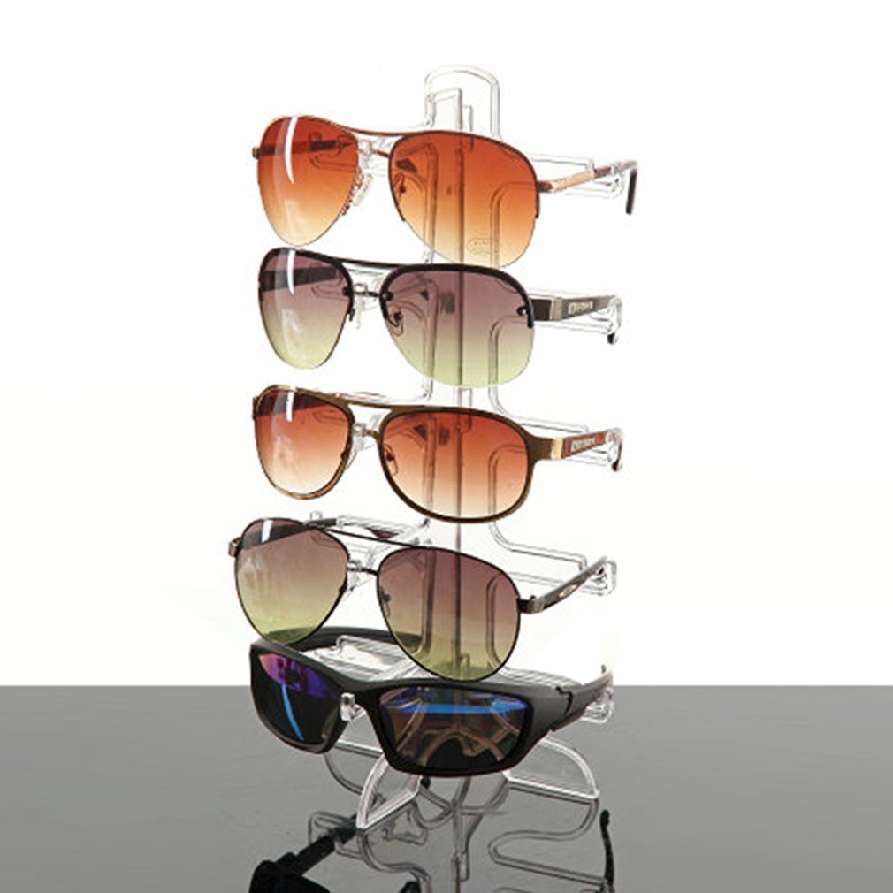 5 Layers Glasses Show Stand Frame Display Rack Colorful Blac | 蝦皮購物