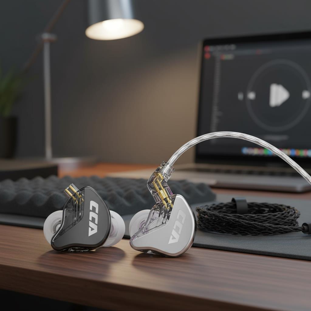 CCA CRA 掛耳式有線HiFi降噪耳機 適用於運動遊戲玩家 兼容KZ ZEX Pro NRA ZSN PRO X | 蝦皮購物