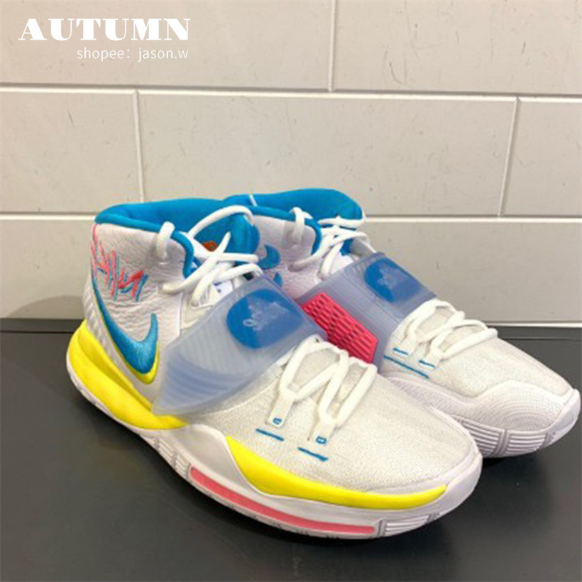 Nike Kyrie 6 Ep Neon Graffiti 白彩 塗鴉 風車 Bq4631-101 | 蝦皮購物