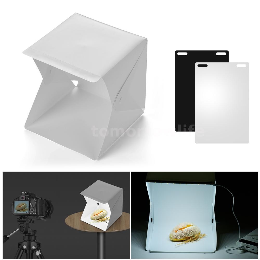 Portable DIY LED Studio Light Box 6000K Mini Foldable Photog | 蝦皮購物