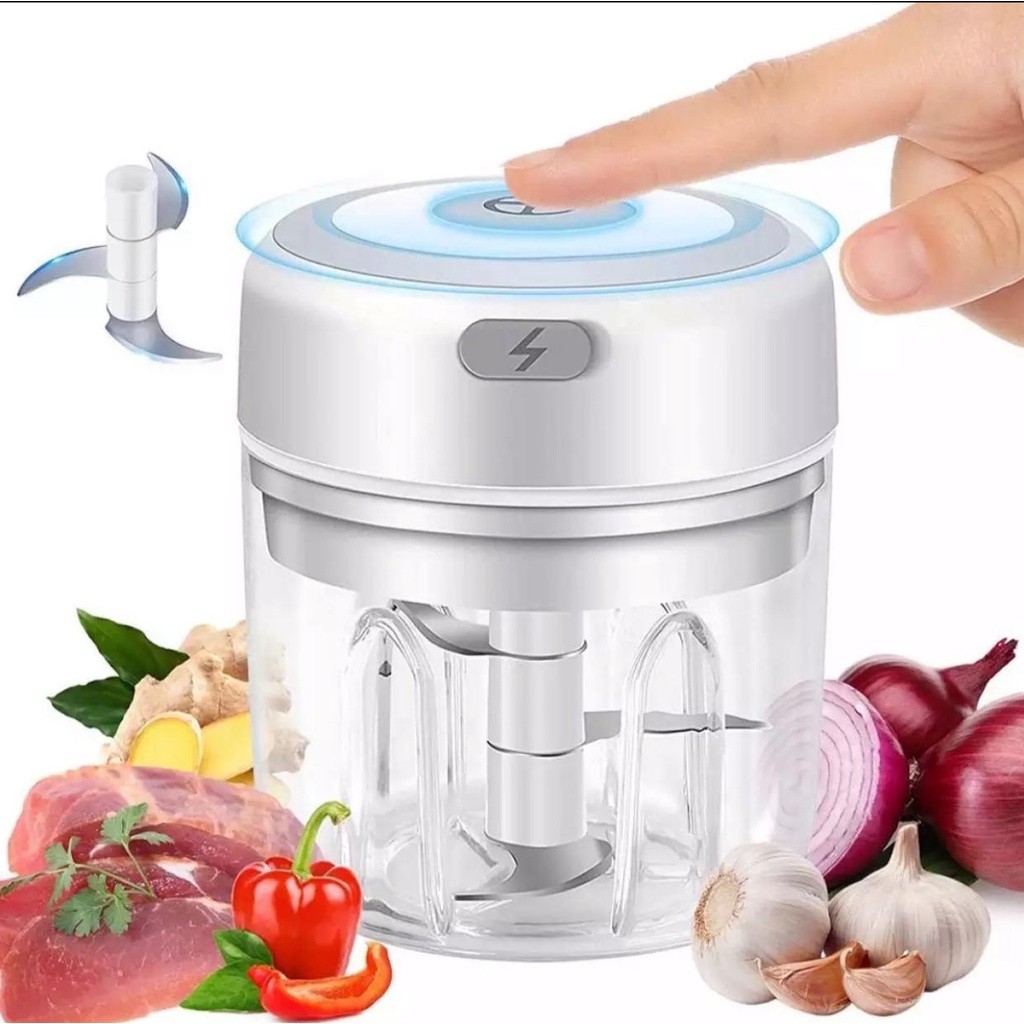 Wireless Portable Electric Mini Food Mincer with USB Chargin | 蝦皮購物