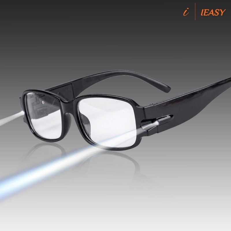 LED Lights Reading Glasses Night Vision Glasses With Lamp fo | 蝦皮購物