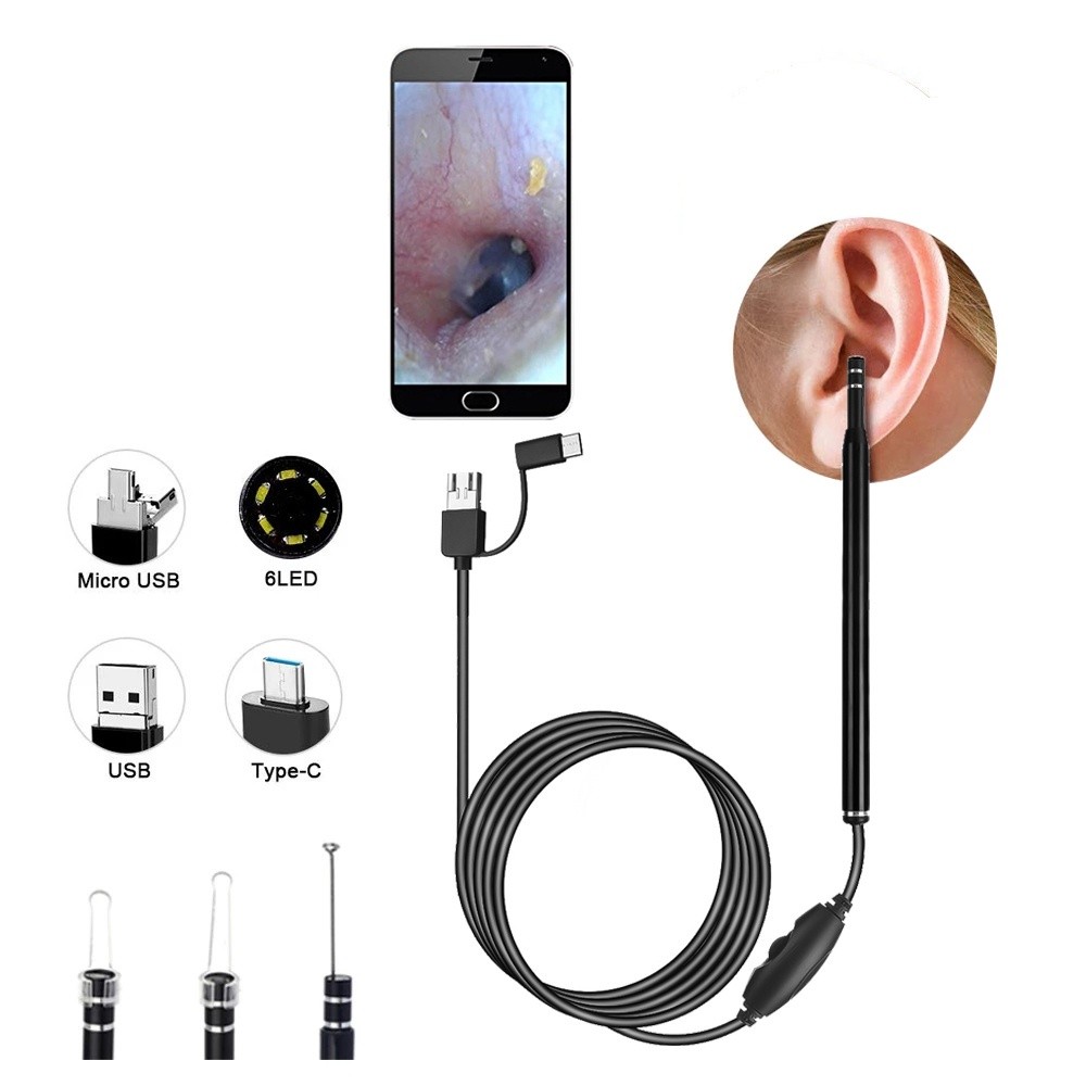 Smart Visual Ear Cleaner with Endoscope Camera Otoscope Ear | 蝦皮購物