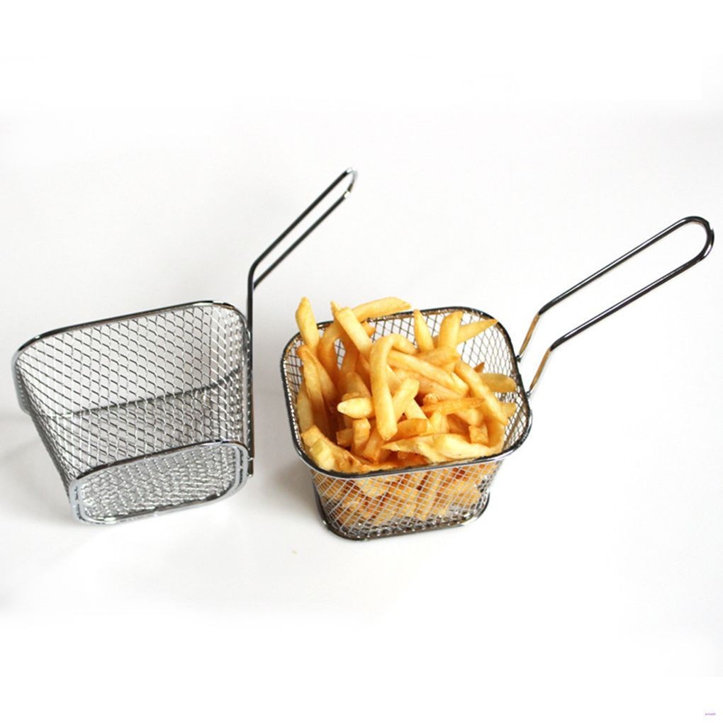 Mini French Fries Fry Baskets Fryer Basket Strainer Serving | 蝦皮購物