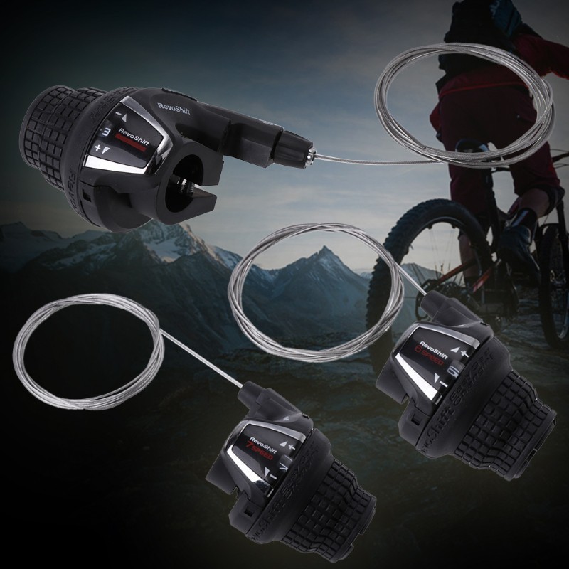 Bicycle Twist Grips Shifter Gear Right Left Hand Lever Derai | 蝦皮購物
