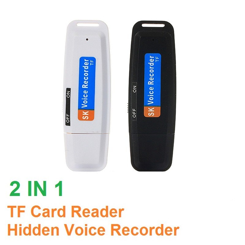2 IN 1 USB TF Card Reader + Hidden Voice Recorder Mini Spy A | 蝦皮購物