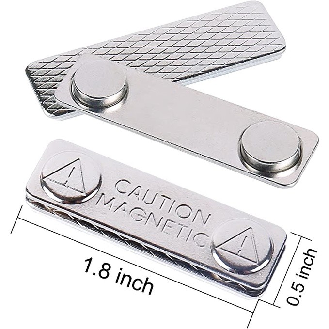 Strong Magnetic Round/Rectangular Name Badge Tags with Steel | 蝦皮購物