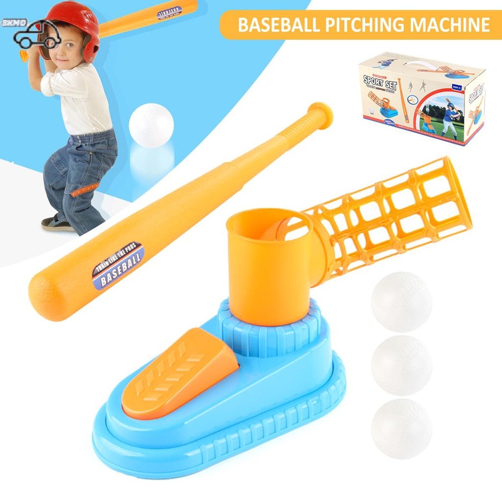 Baseball Launcher Toy with Collapsible Bat and 3 Baseballs S | 蝦皮購物