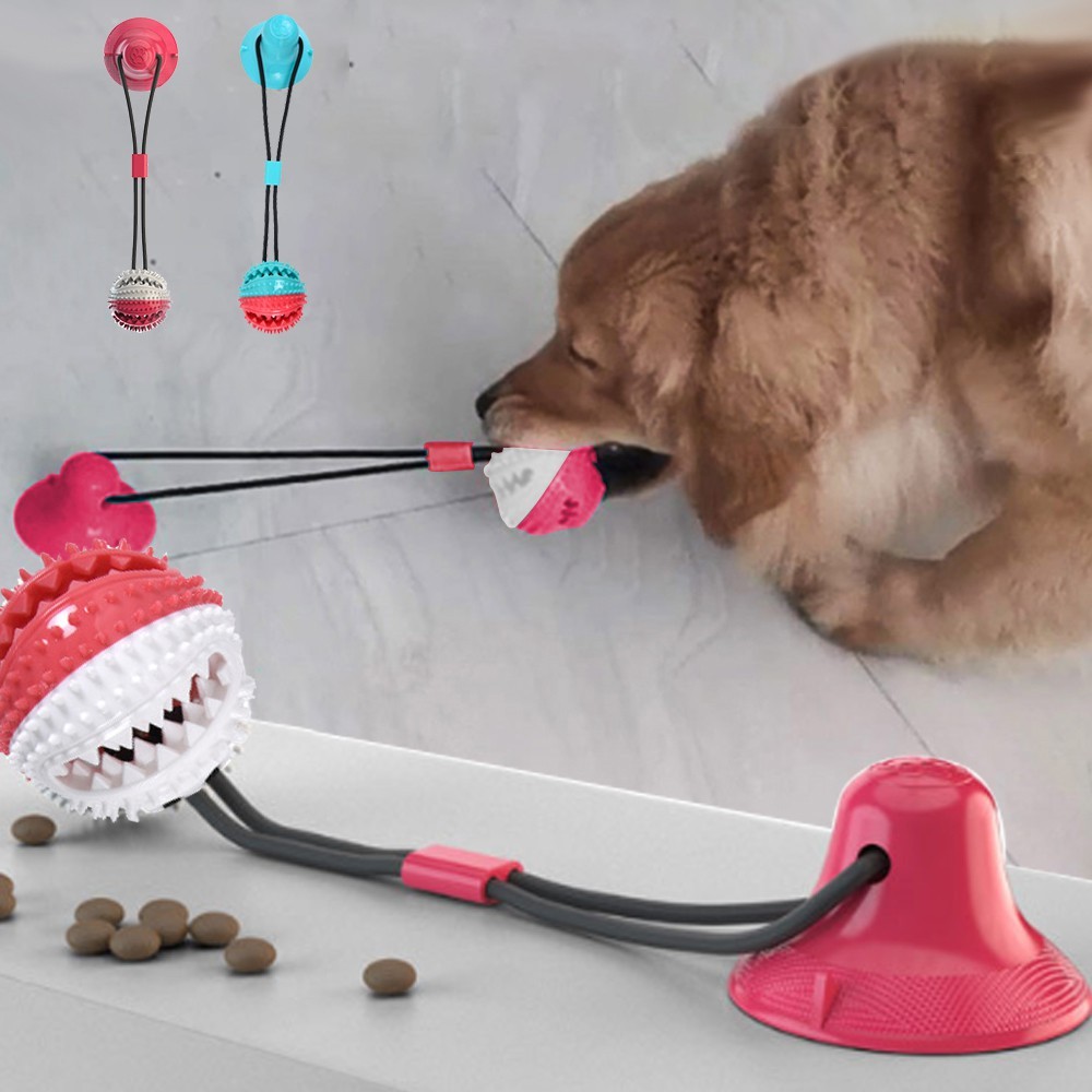 Dog Molar Rope Ball Pet Bite Tug Chew Tooth Cleaning Suction | 蝦皮購物
