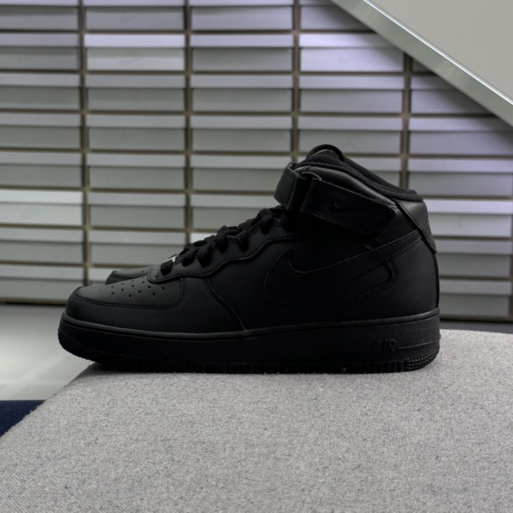 Nike Air Force 1 Mid '07 AF1 全黑 魔鬼氈 中筒 基本款 復古休閒板鞋 CW2289-001 | 蝦皮購物