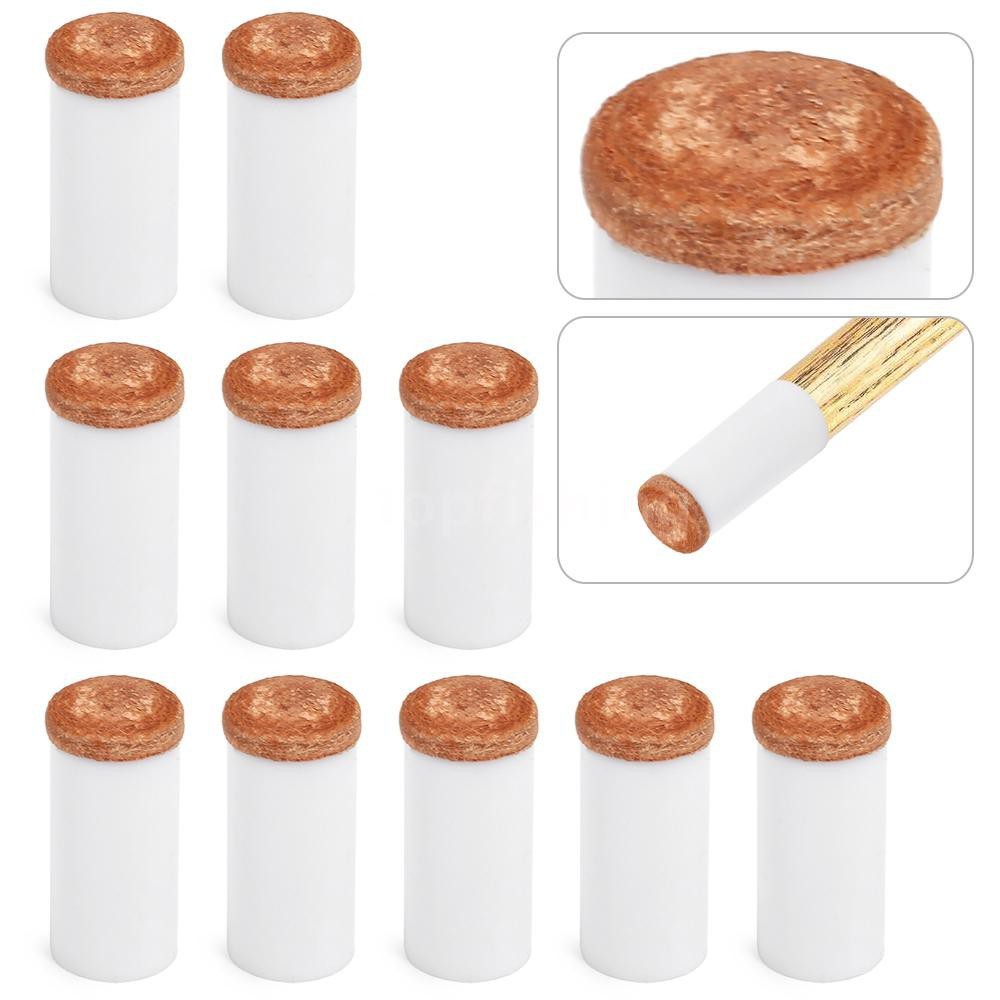 10PCS Pool Cue Tips Hard Plastic Cue Stick Ferrules Billiard | 蝦皮購物
