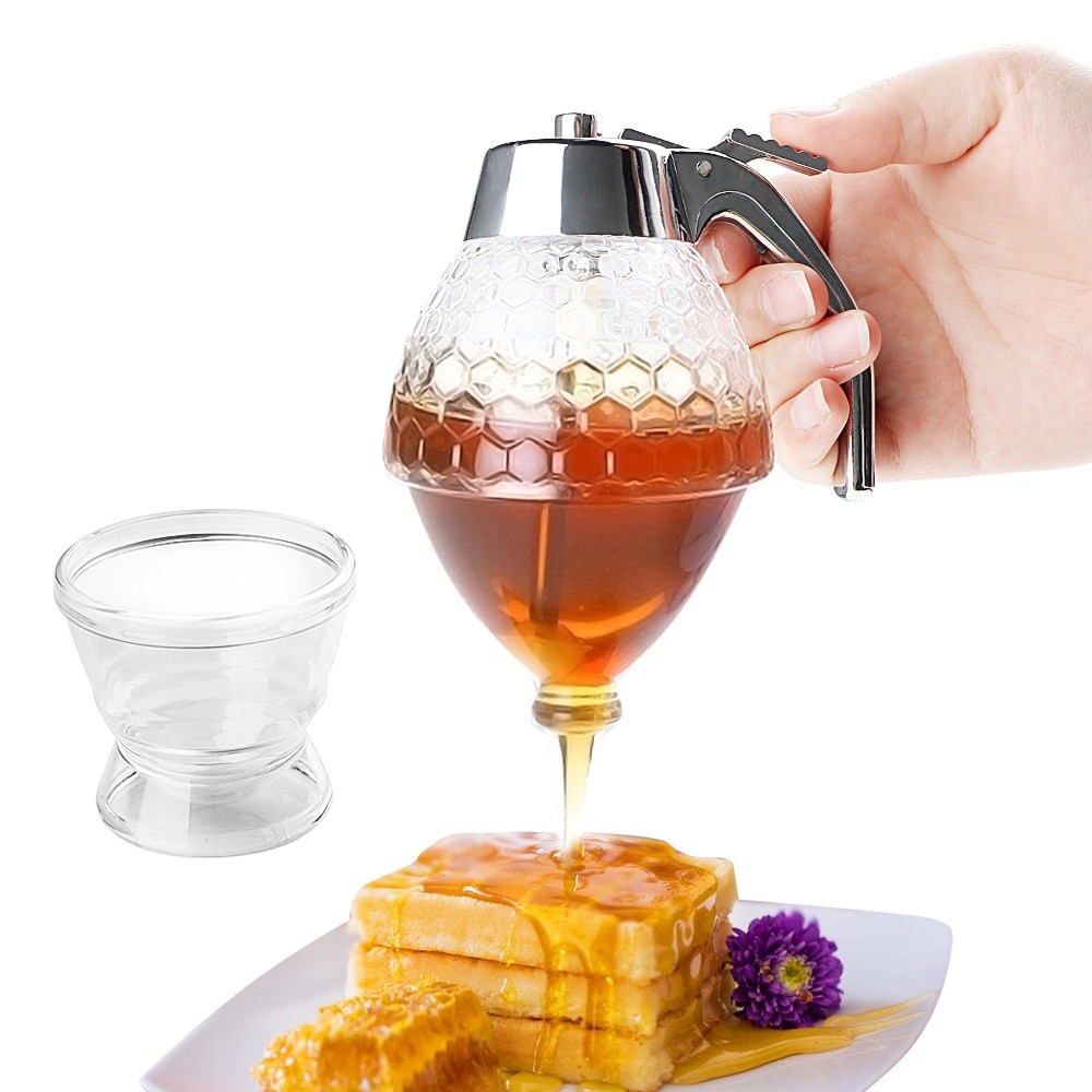Honey Jar Container Bee Drip Dispenser Kettle Squeeze Bottle | 蝦皮購物