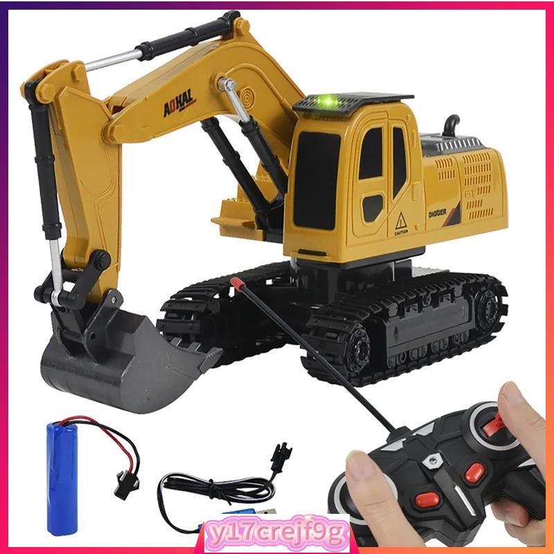 Alloy Remote Control Excavator 1:24 Rechargeable Rc Engineer | 蝦皮購物