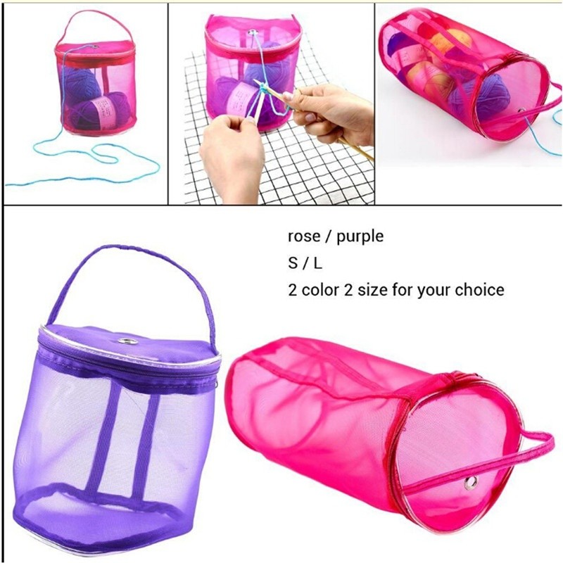 Mesh Sewing Kit Bag Weaving Tool Hollow Crochet Thread Holde | 蝦皮購物