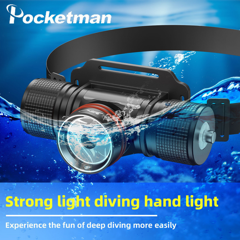 IPX8 Waterproof Headlight LED Powerful Scuba Diving Headlamp | 蝦皮購物