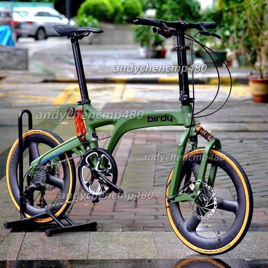 德國鳥車折疊自行車bridy gt越野款野戰綠10變速便攜折疊車小輪車(不含運) | 蝦皮購物