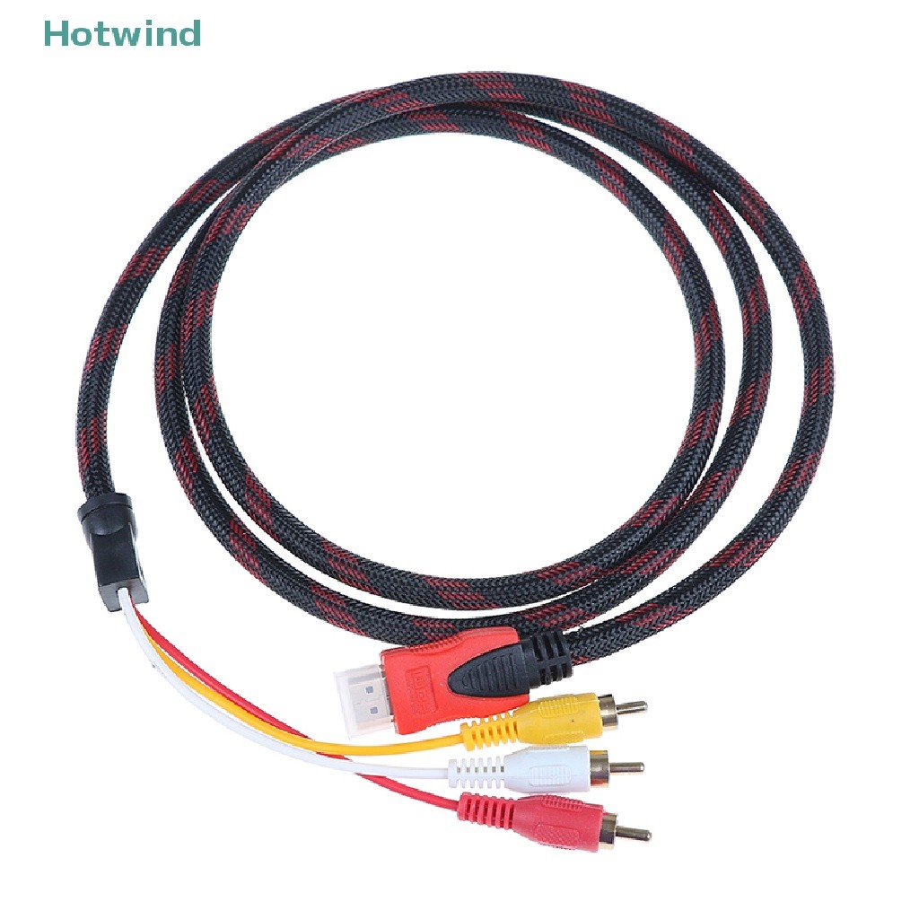 Universal HD HDMI to 3RCA AV cable 1.5m gold-plated audio ca | 蝦皮購物