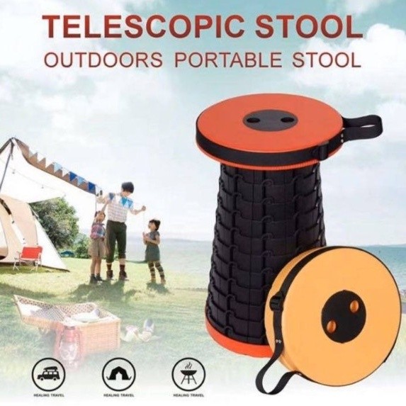 Portable Telescopic Foldable Chair Travel Stool Adjustable | 蝦皮購物
