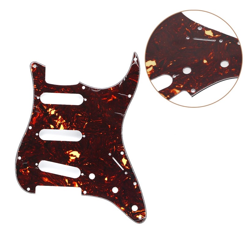 Red Tortoise Shell Pickguard 3 Ply Scratch Plates For Precis | 蝦皮購物