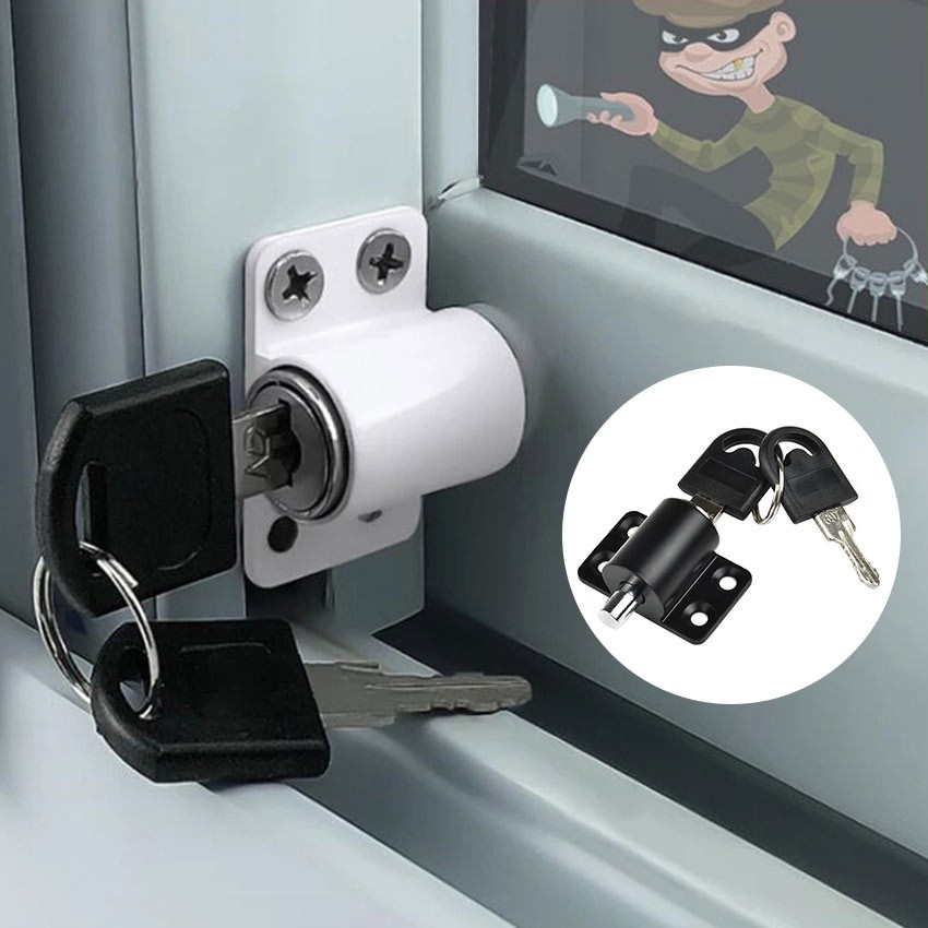 2Pcs Sliding Door Patio Window Bolt Catch Push Security Lock | 蝦皮購物