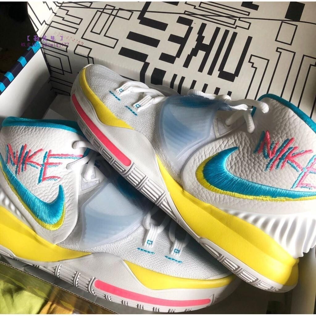 現貨 nike kyrie 6 ep neon graffiti 白彩 塗鴉 BQ4631-101 現貨 | 蝦皮購物