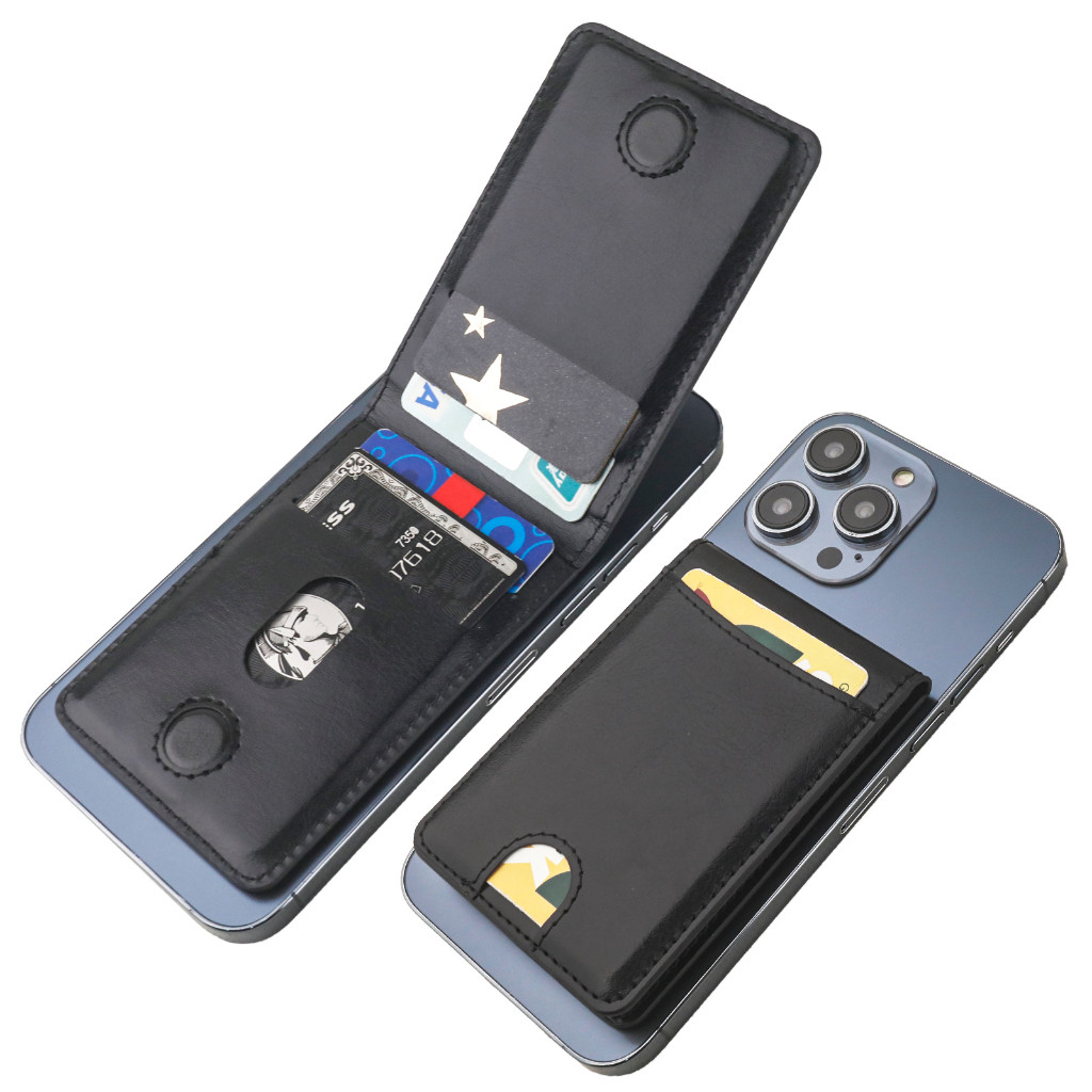 iPhone Leather Wallet with MagSafe card case | 蝦皮購物