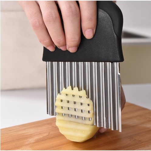 Potato Cutter Chip French Fry Maker Stainless Steel Wavy Kni | 蝦皮購物