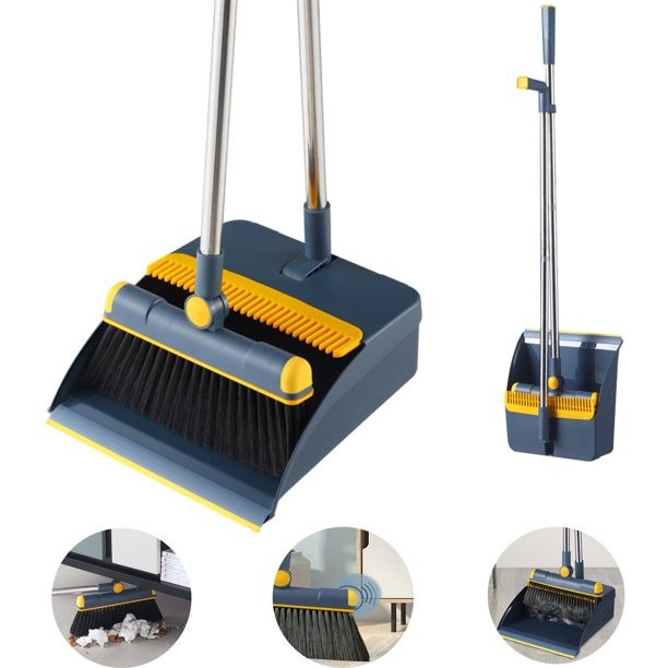 Foldable Rotatable Broom and Dustpan Set FDTZ | 蝦皮購物