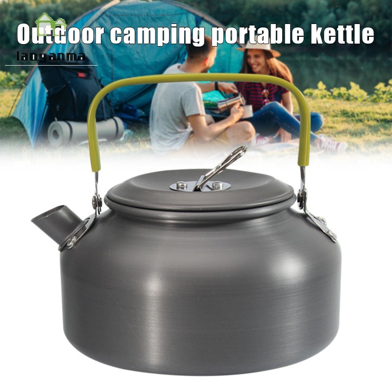 0.8L Mini Outdoor Camping Kettle Aluminum Water Pot with Car | 蝦皮購物