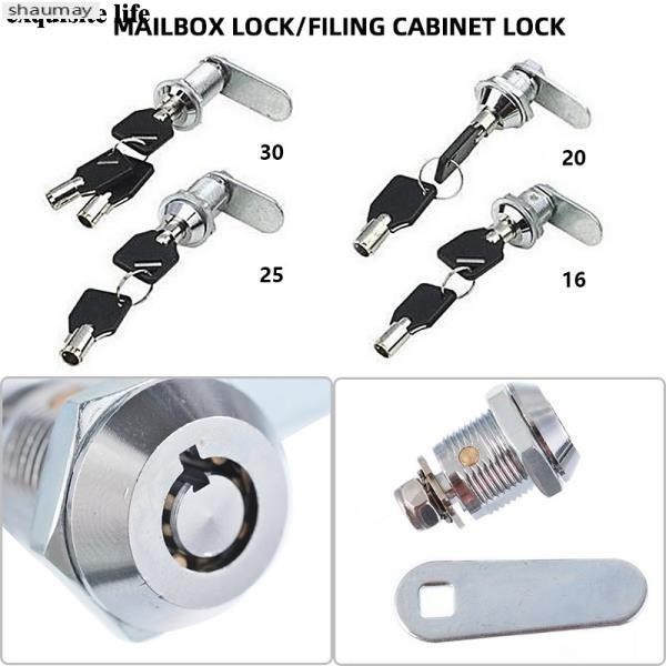 Mailbox Lock With Key Plum File Cabinet Lock Replaceable Cam | 蝦皮購物