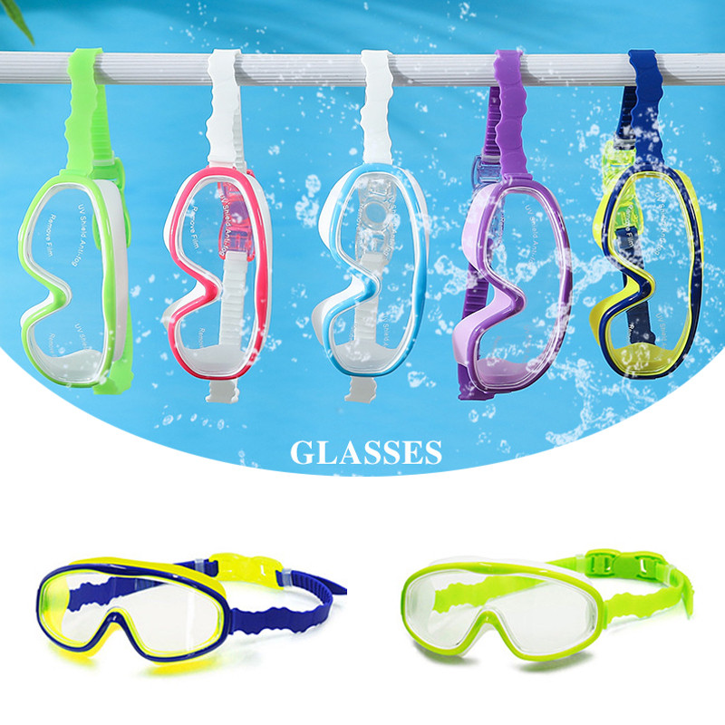 Children's large frame professional flat goggles for boys an | 蝦皮購物