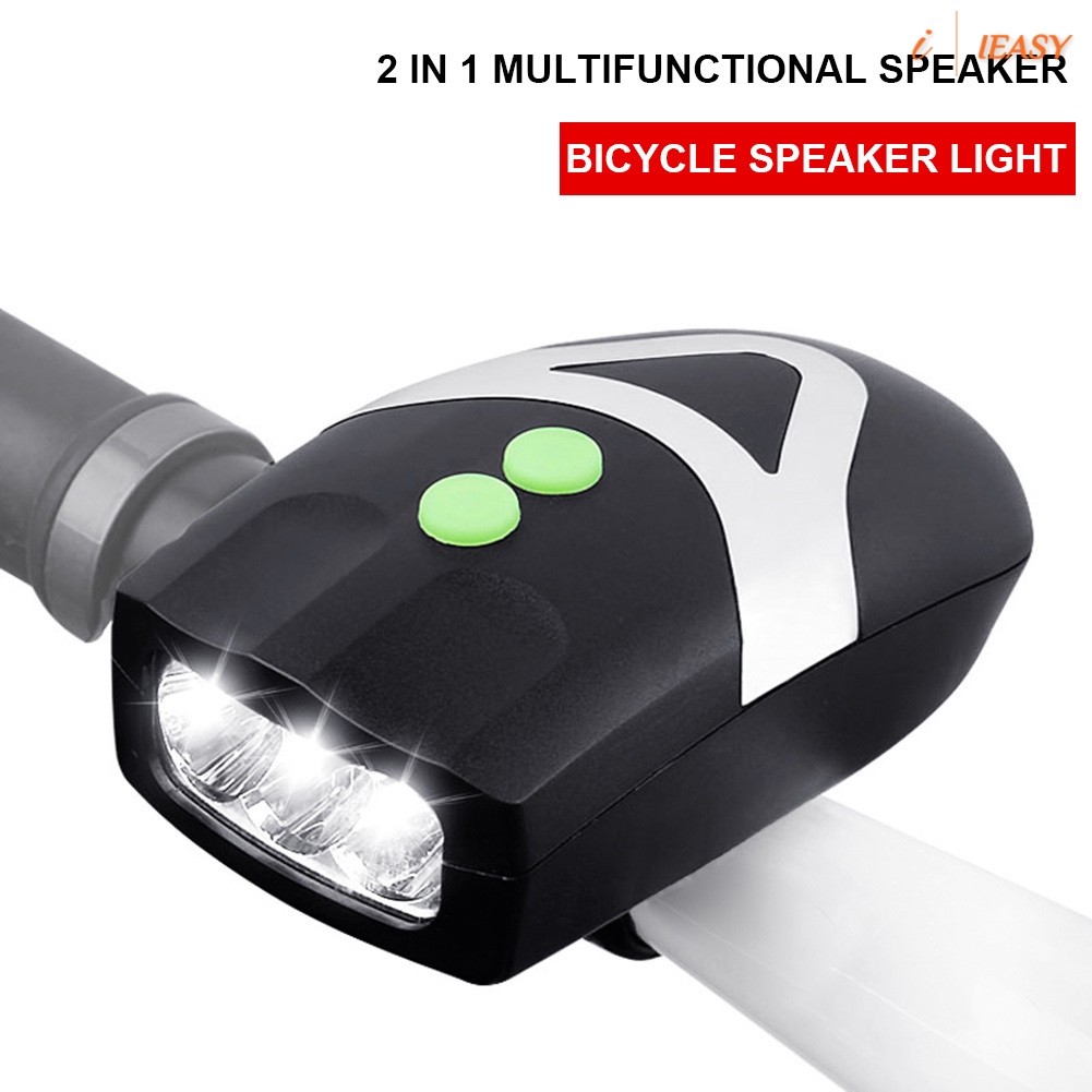 2 In 1 Electric Bike Bicycle Horn Alarm Bell 3 LEDs Light Sa | 蝦皮購物