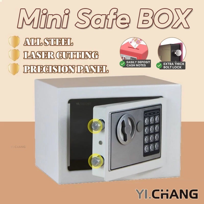 Mini Digital Safe Box / Personal Safe Box (With Money Slot) | 蝦皮購物