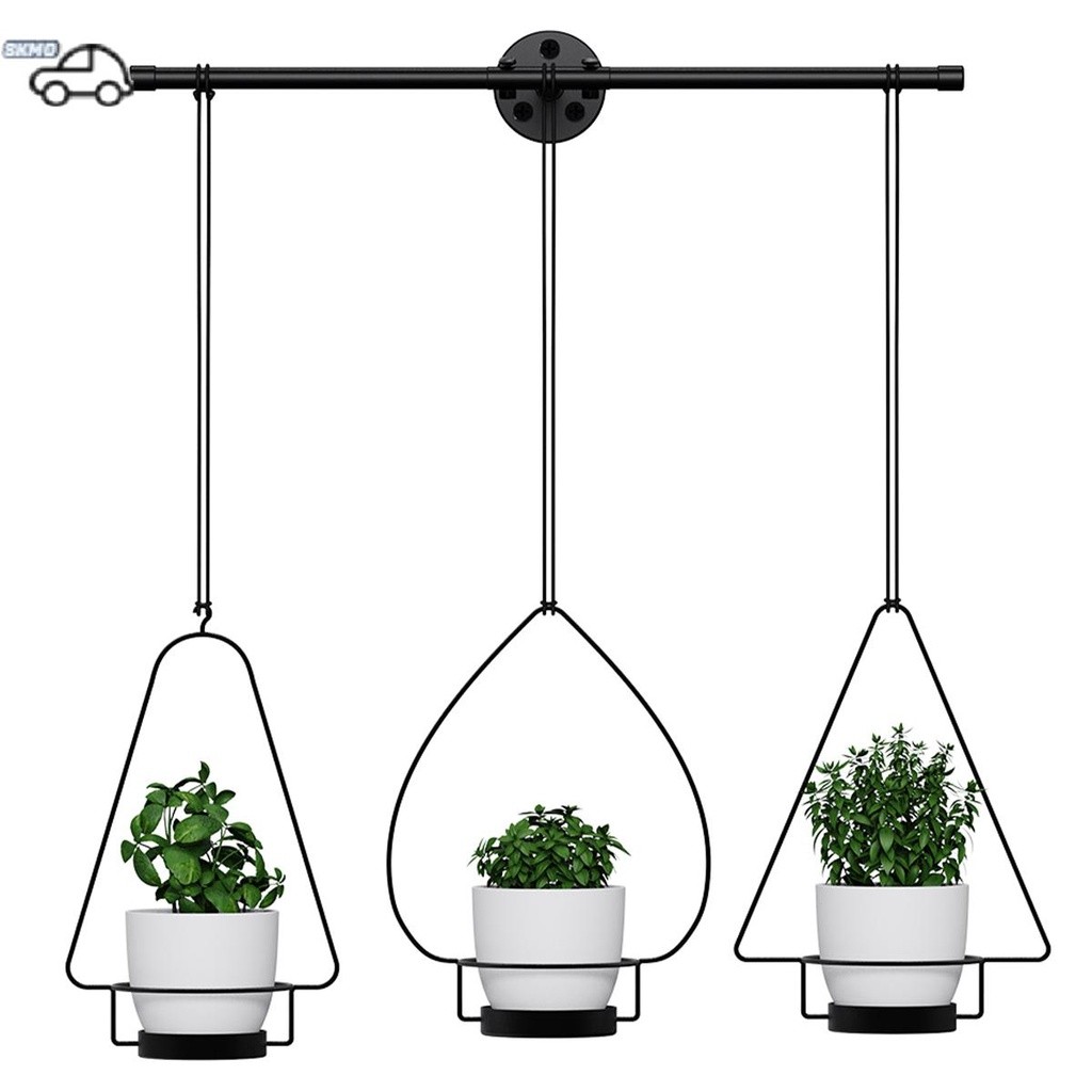 Triflora Hanging Planter with 3 Flower Pots for Window Wall | 蝦皮購物